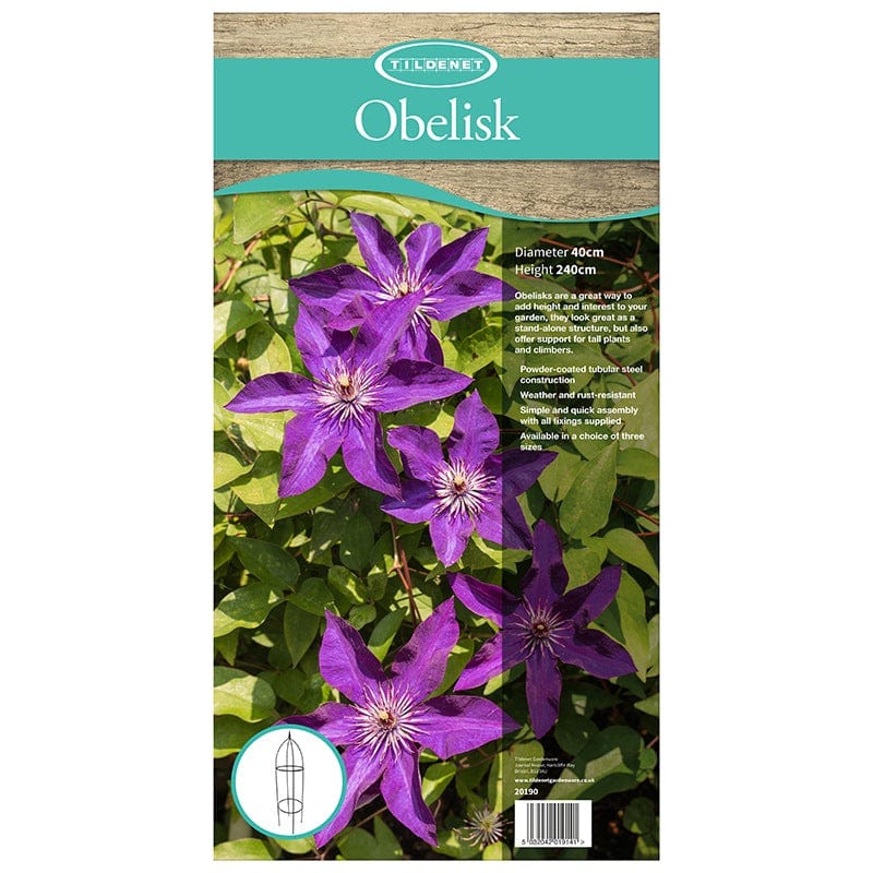 Steel Garden Obelisk 2.4m | Johnsons